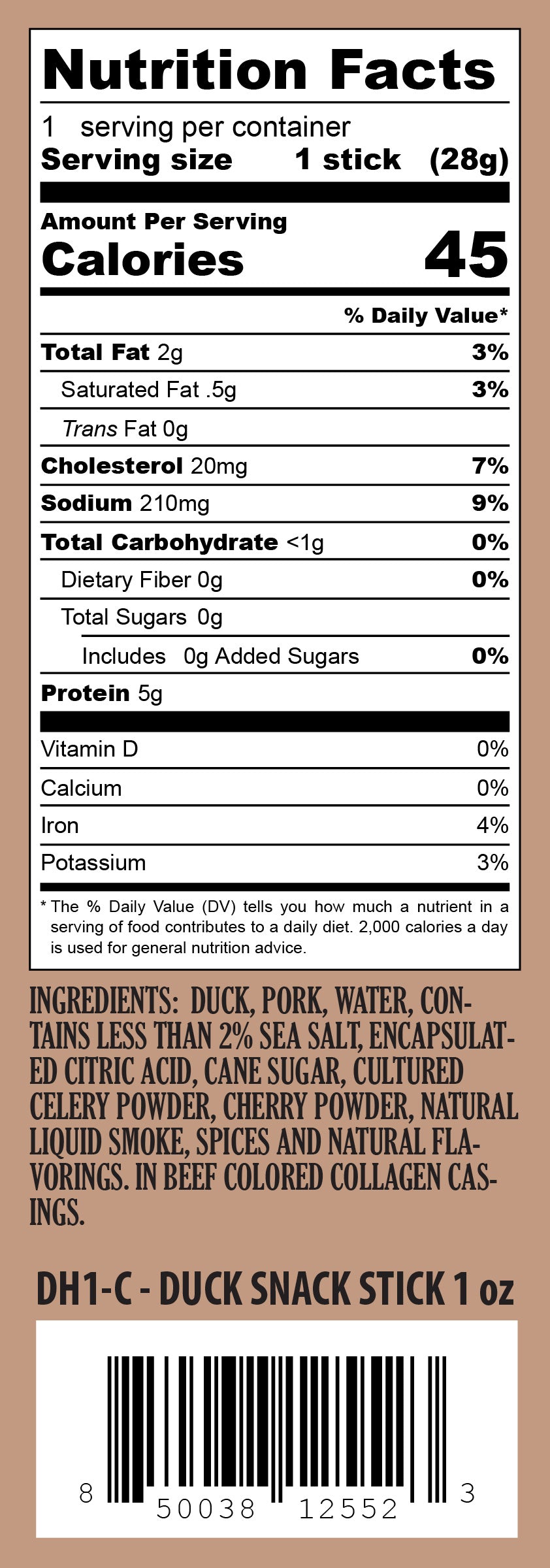 Pearson Ranch Duck Single Snack Stick - 24 Count Caddy – Performance Supply